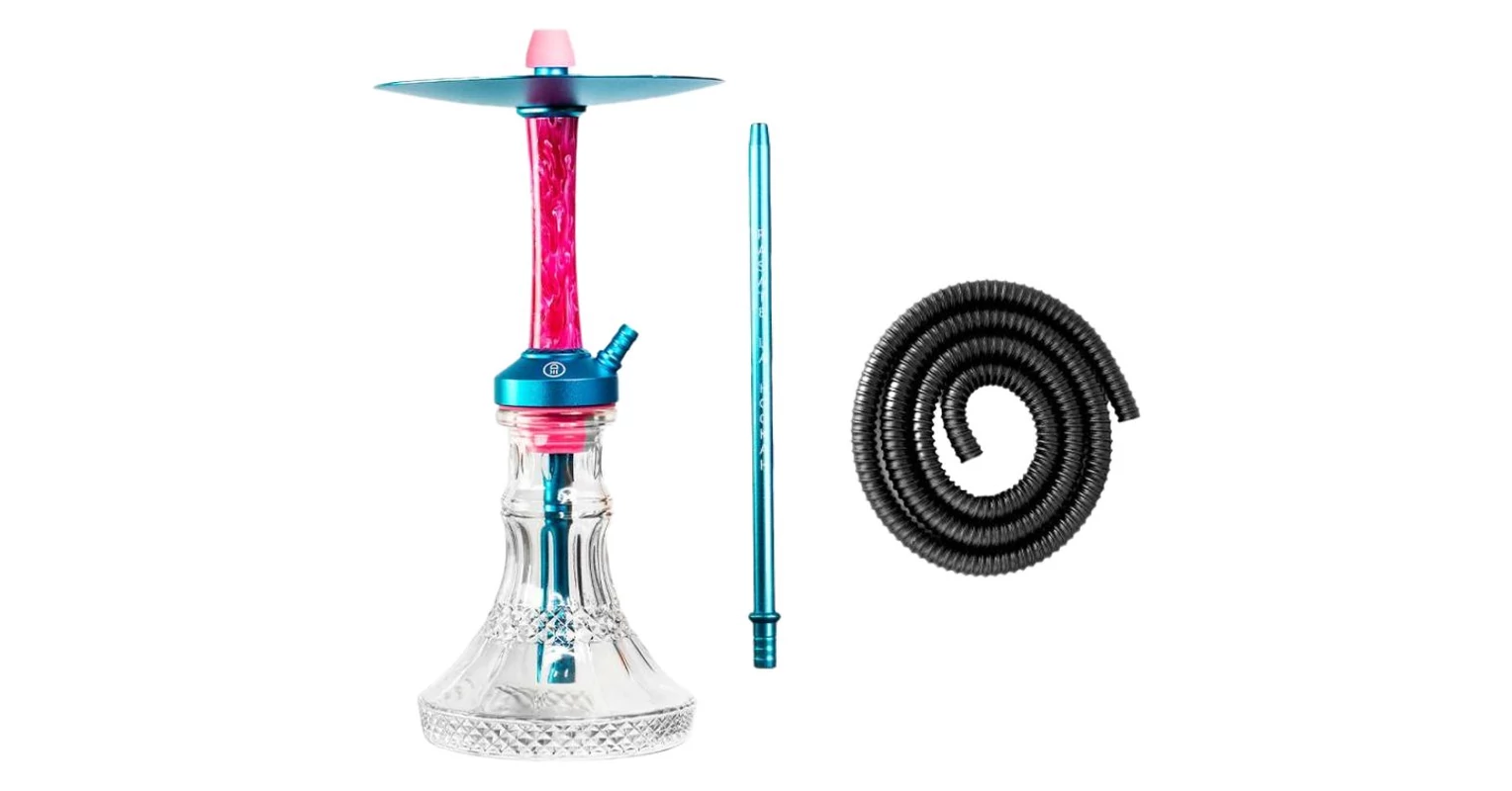 Medusa Moon vízipipa ¤ Türkiz-Rózsaszín ¤ 41cm