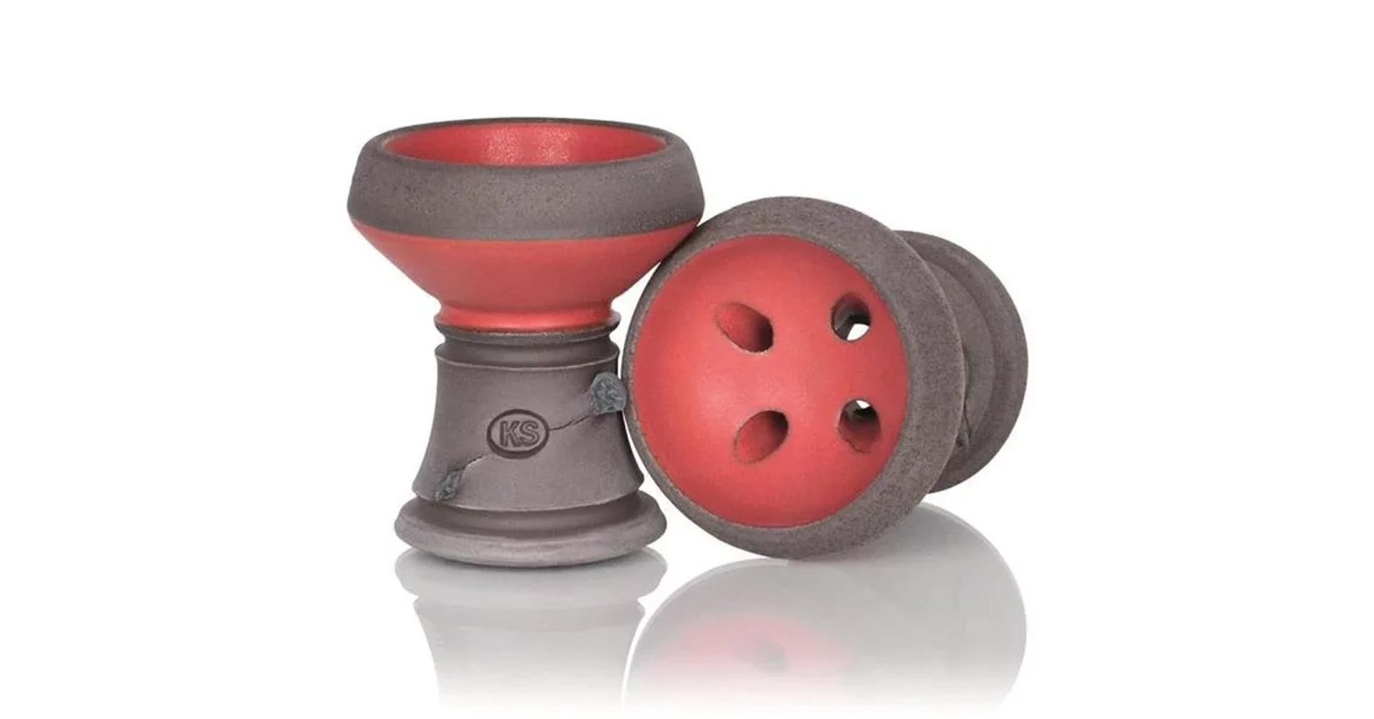 A KS APPO dohánytölcsér agyag-kő keverékből kialakított kerámia.