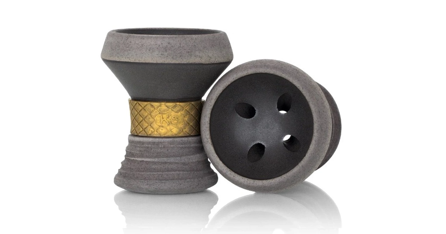 A KS APPO dohánytölcsér agyag-kő keverékből kialakított kerámia.